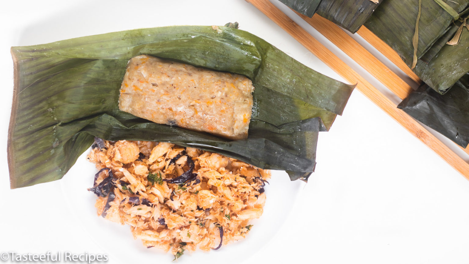 Kittitian Style Conkies in Banana Leaf - Tasteeful Recipes