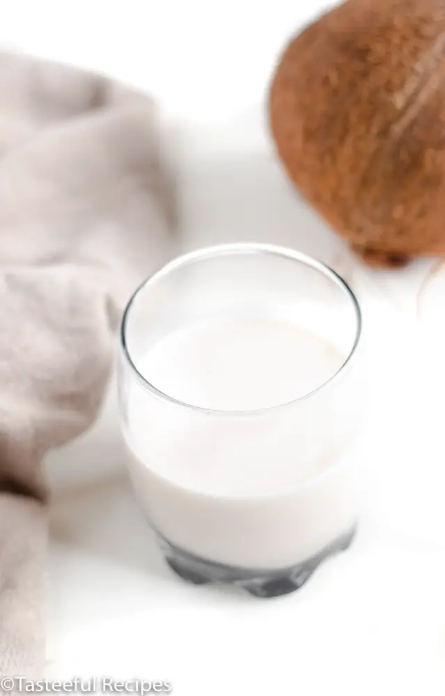 Coconut Milk with Fresh Coconut - Tasteeful Recipes